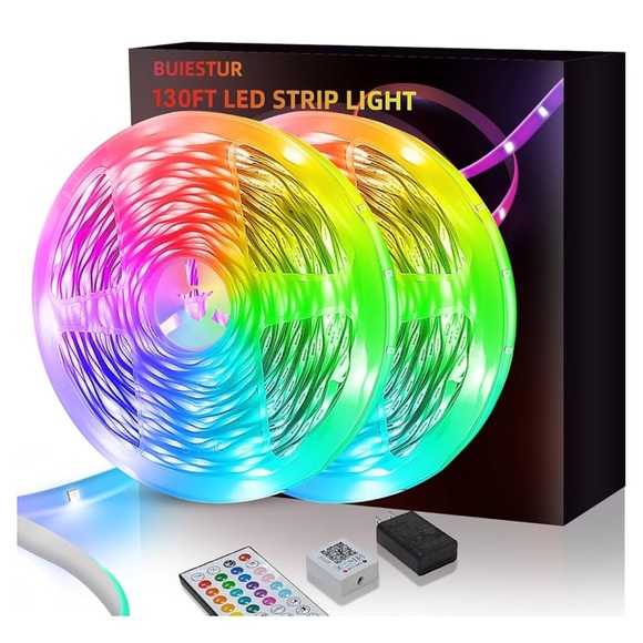 Other | Led Strip Lights For Bedrooms 13 Ft 2 Rolls 655 Ftmusic ...